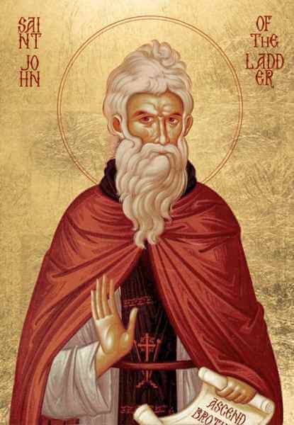 Orthodox Icon of Saint John of the Ladder - 20th c.