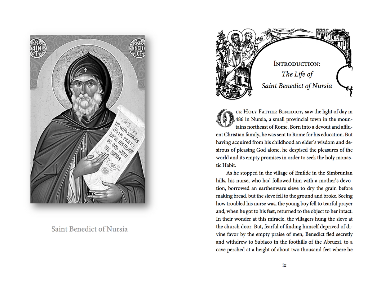 Orthodox The Monastic Rule St Benedict of Nursia - Spiritual ...