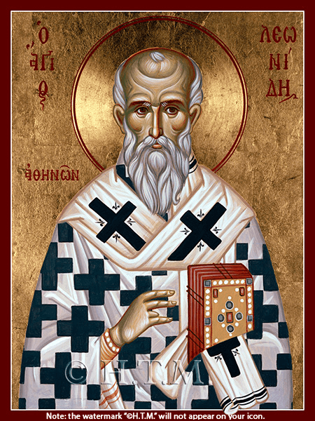 Orthodox Icon of Saint Leonidas of Athens