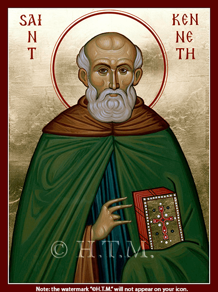 Orthodox Icon of Saint Kenneth of Ireland