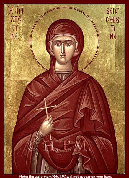 Orthodox Icon of Saint Christina