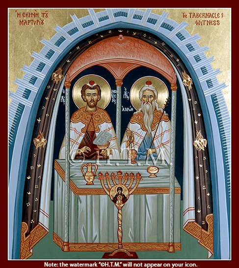 Orthodox Icon Prophets Moses & Aaron Tabernacle of Witness