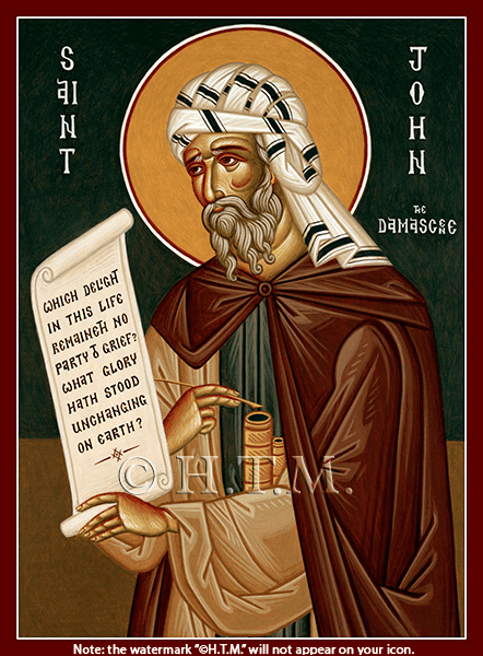 Orthodox Icon of Saint John Damascene