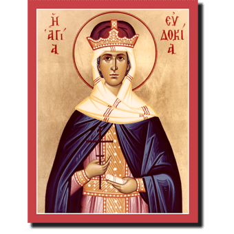 Orthodox Icon of Saint Evdokia the Empress