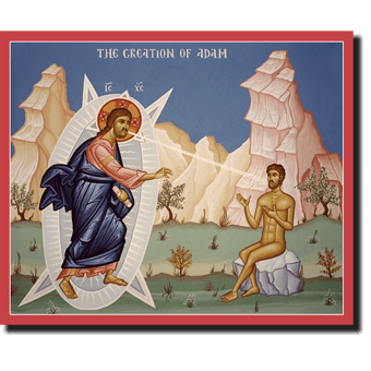 Orthodox Icons Jesus Christ Creation of Adam the First Man