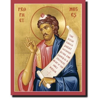 Orthodox Icon Prophet Moses Scroll - Saint Moses Icon