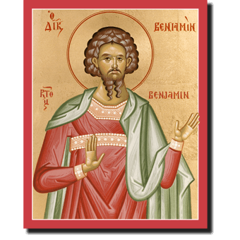 Orthodox Icon Righteous Benjamin - Saint Benjamin Icon