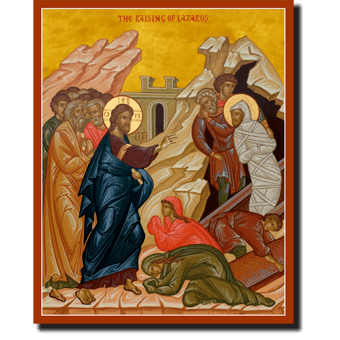 Orthodox Icons of Jesus Christ The Raising of Lazarus Icon
